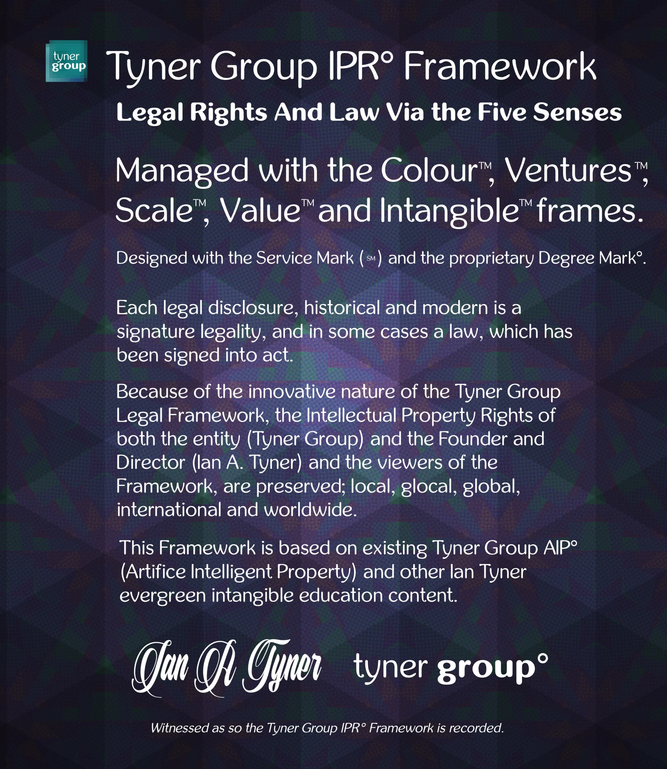 Framework – Tyner Group